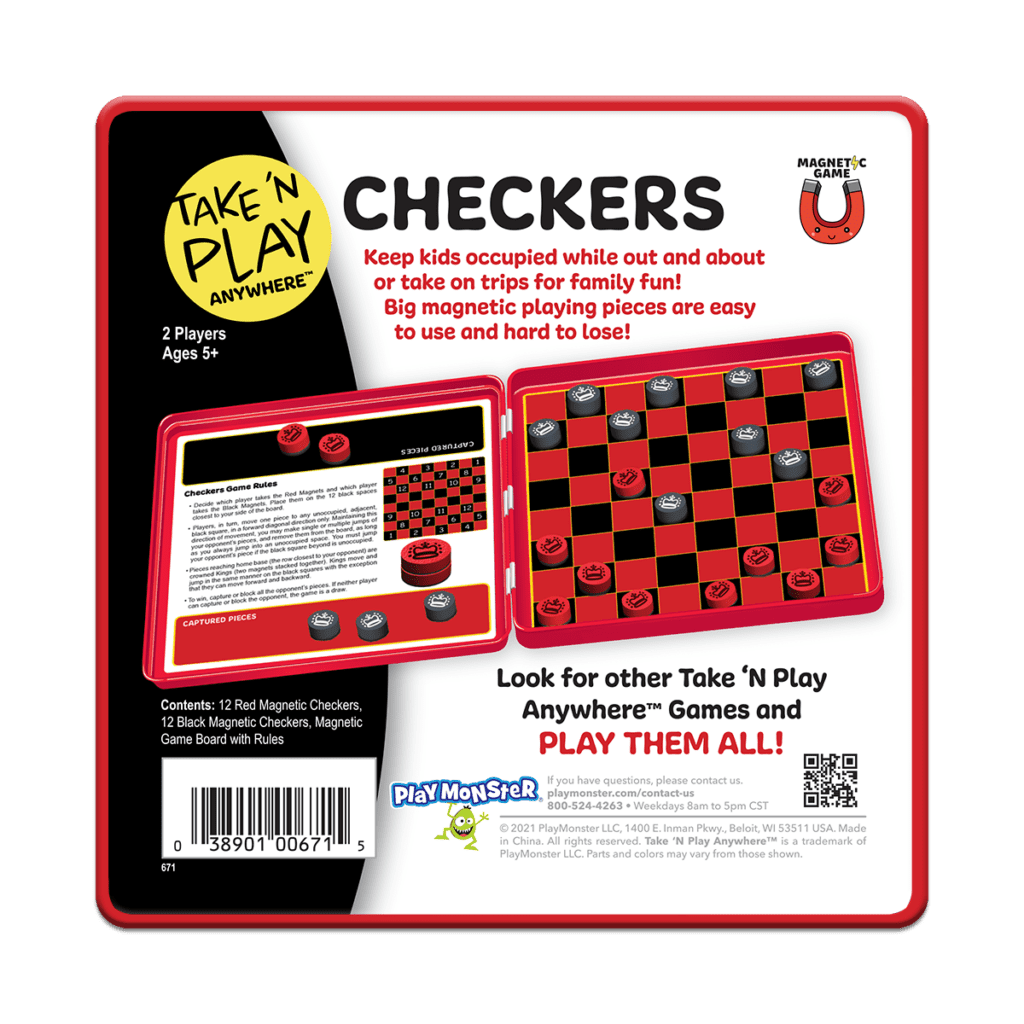 Take ‘N’ Play Anywhere™ Checkers – PlayMonster