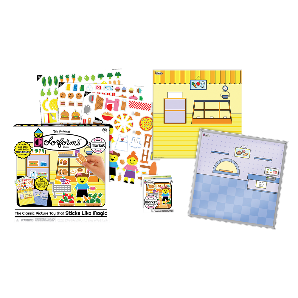 Colorforms® Market Picture Playset – PlayMonster