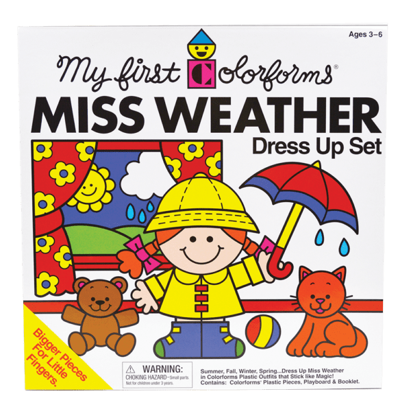 My First Colorforms® Miss Weather Dress Up Set – PlayMonster