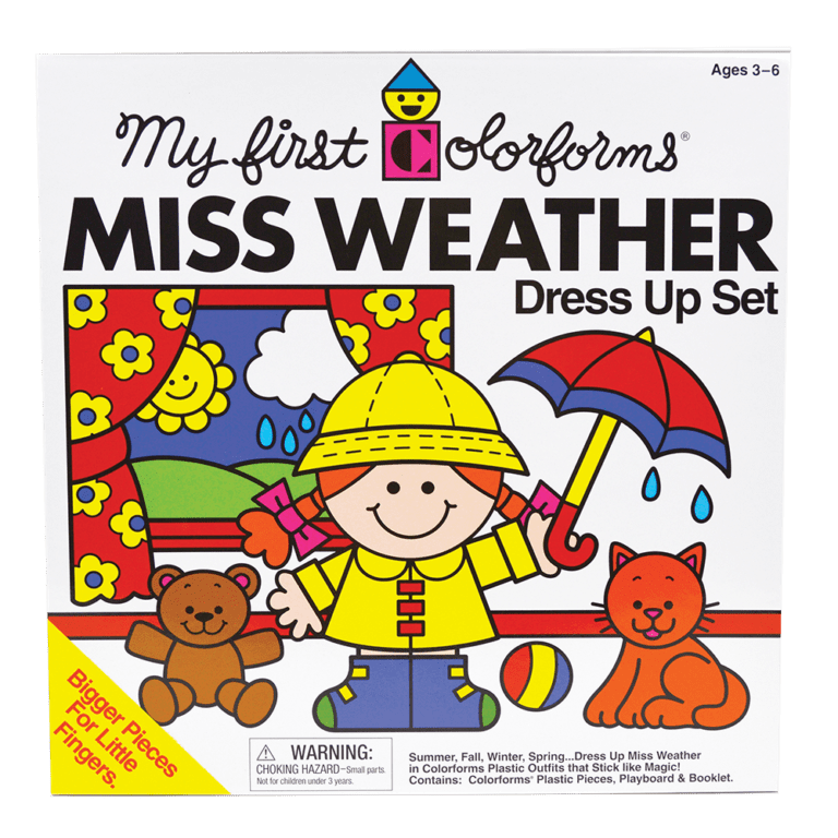 My First Colorforms® Miss Weather Dress Up Set – PlayMonster