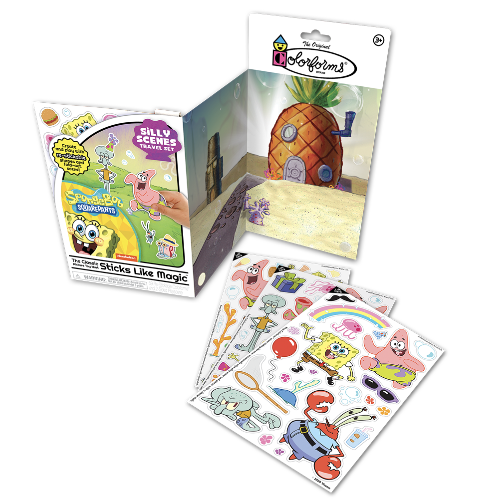 2756z Colorforms Travel Spongebob Fanned Front – PlayMonster