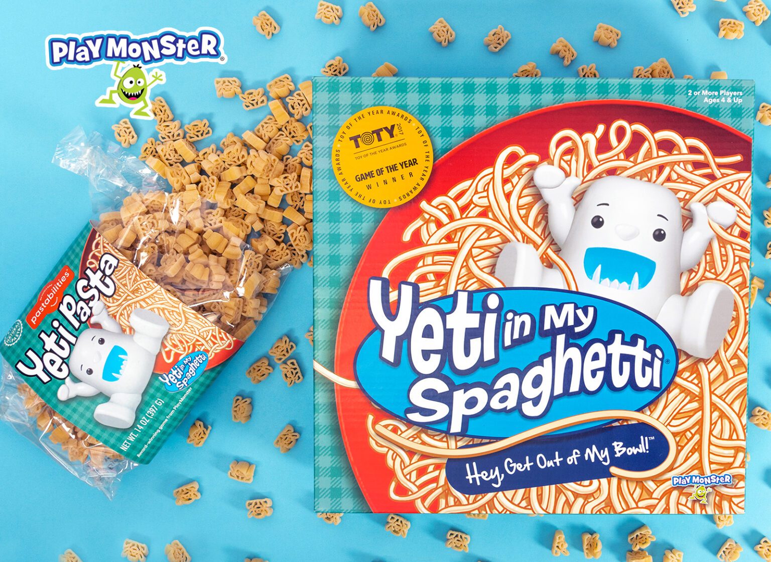 PLAYMONSTER AND PASTABILITIES CELEBRATE NATIONAL PASTA DAY WITH YETI ...