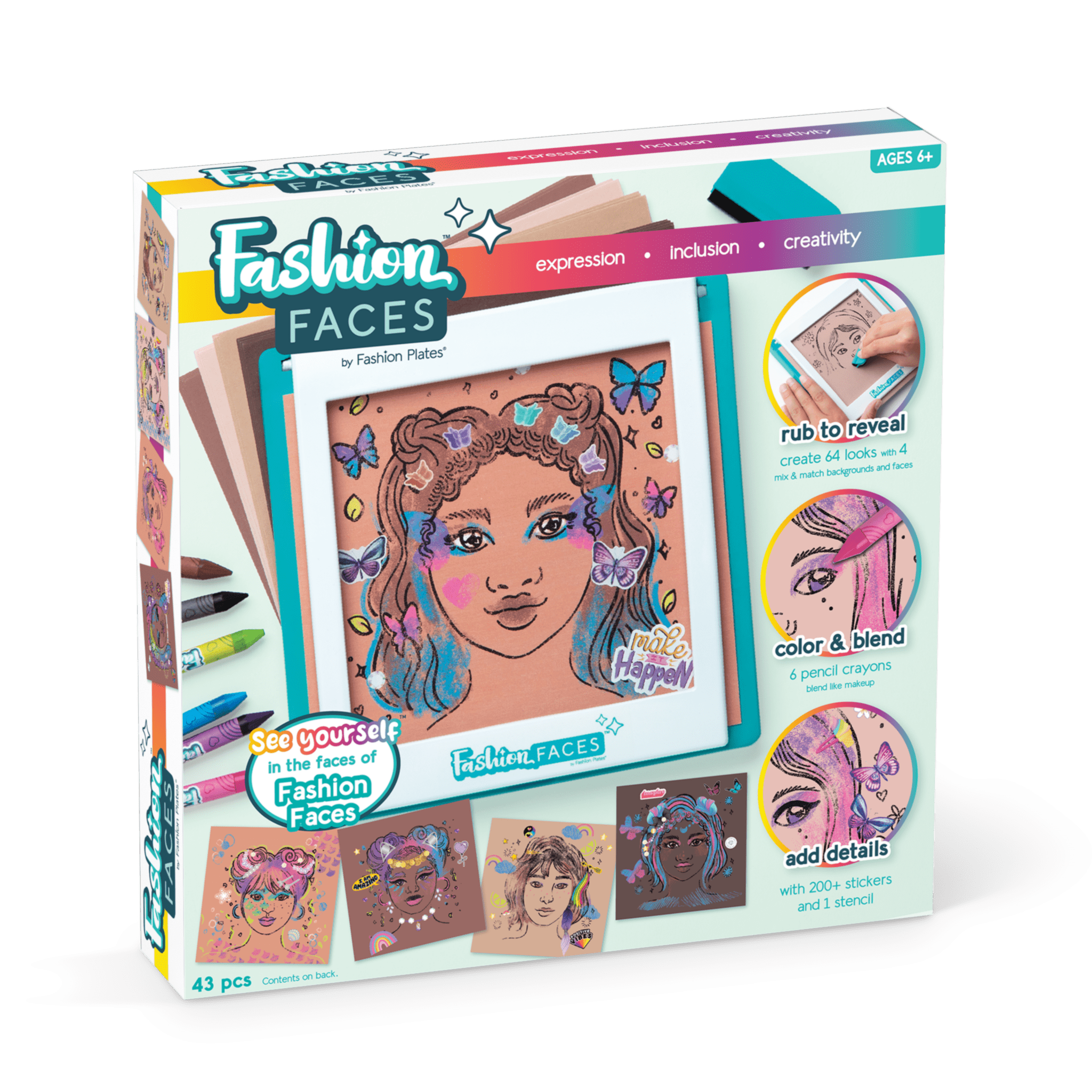 Fashion Plates: Fashion Faces – PlayMonster